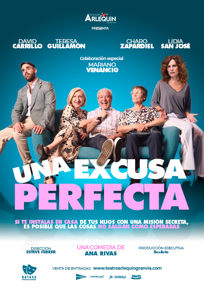 Entradas Una Excusa Perfecta en Madrid | Teatro Arlequín Gran Vía