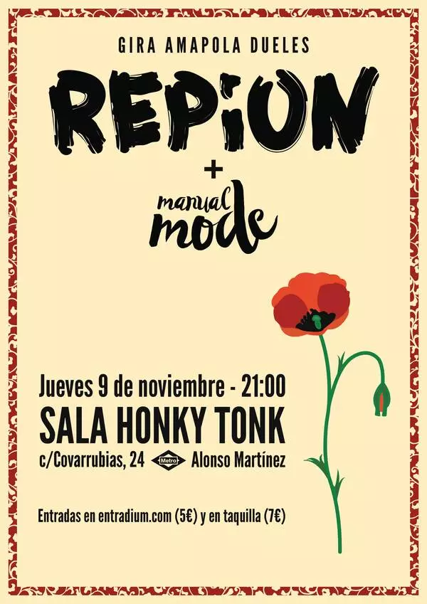 Entradas Repion - Todos los Conciertos y Gira 2025 | Taquilla.com