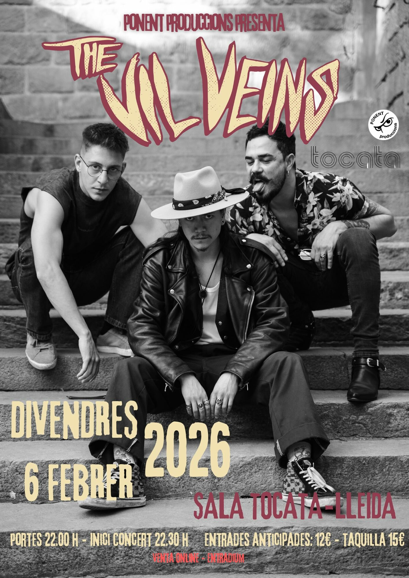 Entradas The Vil Vains en Tocata (Lleida) el 6 de Febrero