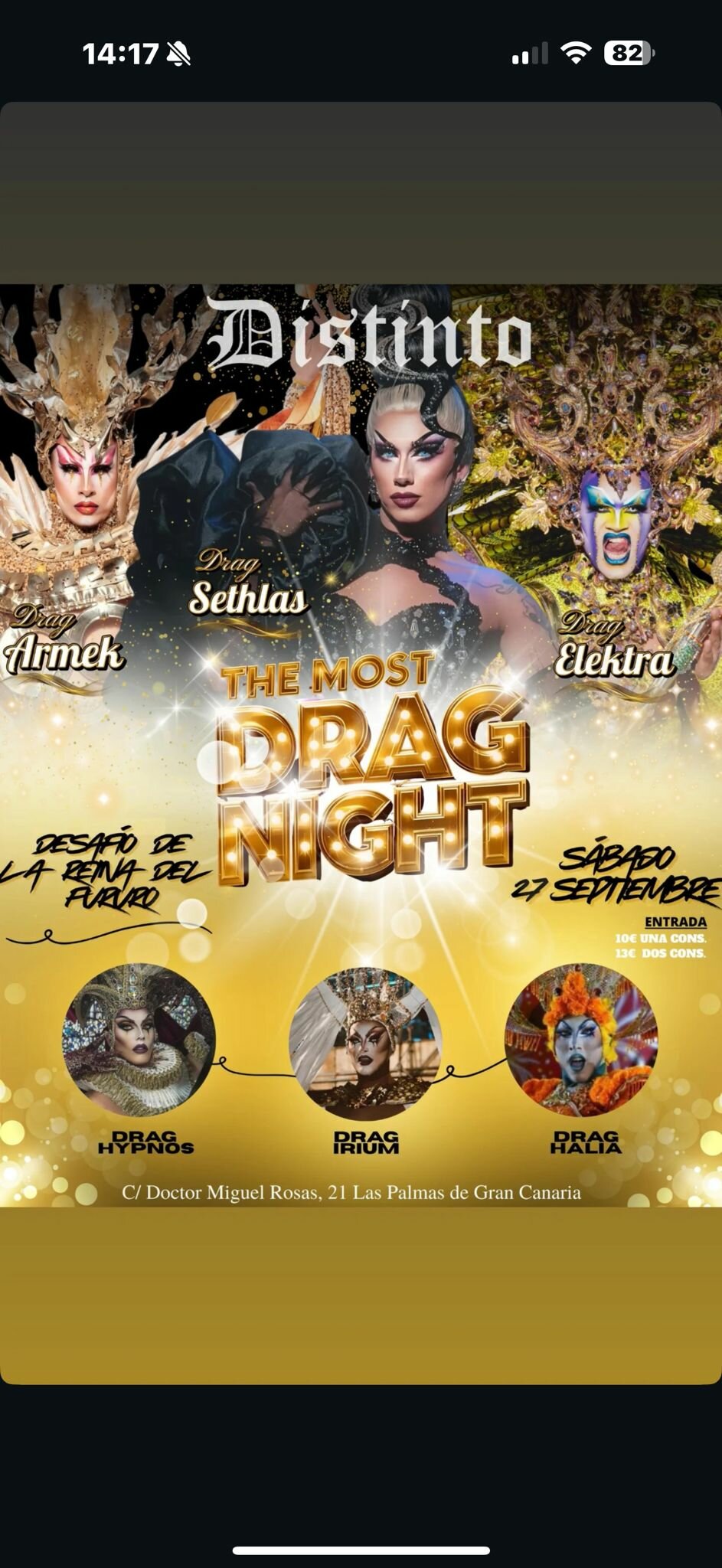 The most drag night en Distinto | Comprar entradas | Taquilla.com