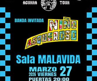 Entradas Naste Borraste + Niño Asqueroso en SALA MALAVIDA