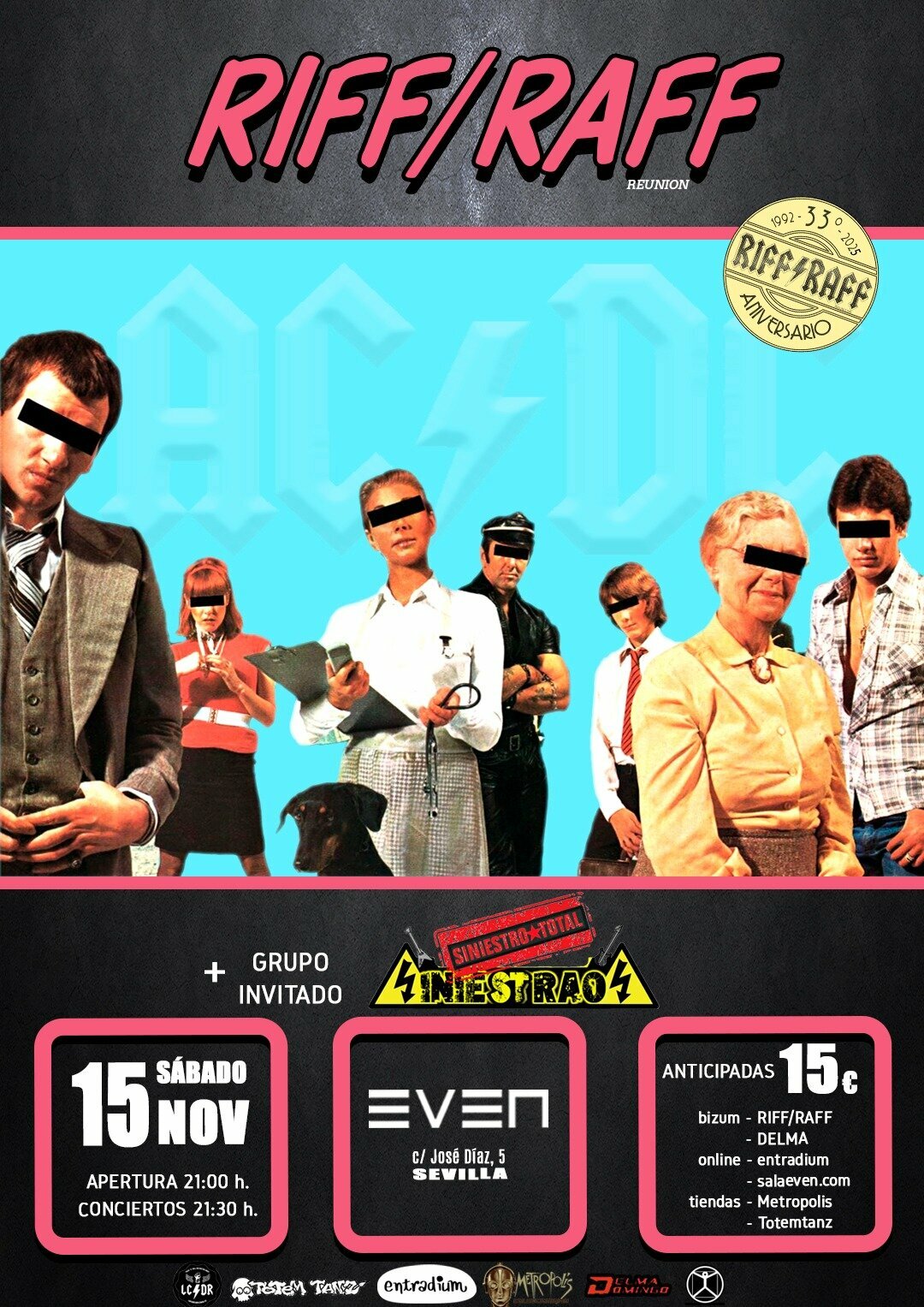 Entradas Riff Raff Reunion - AC/DC Show - Dirty Deeds Done Dirt Cheap