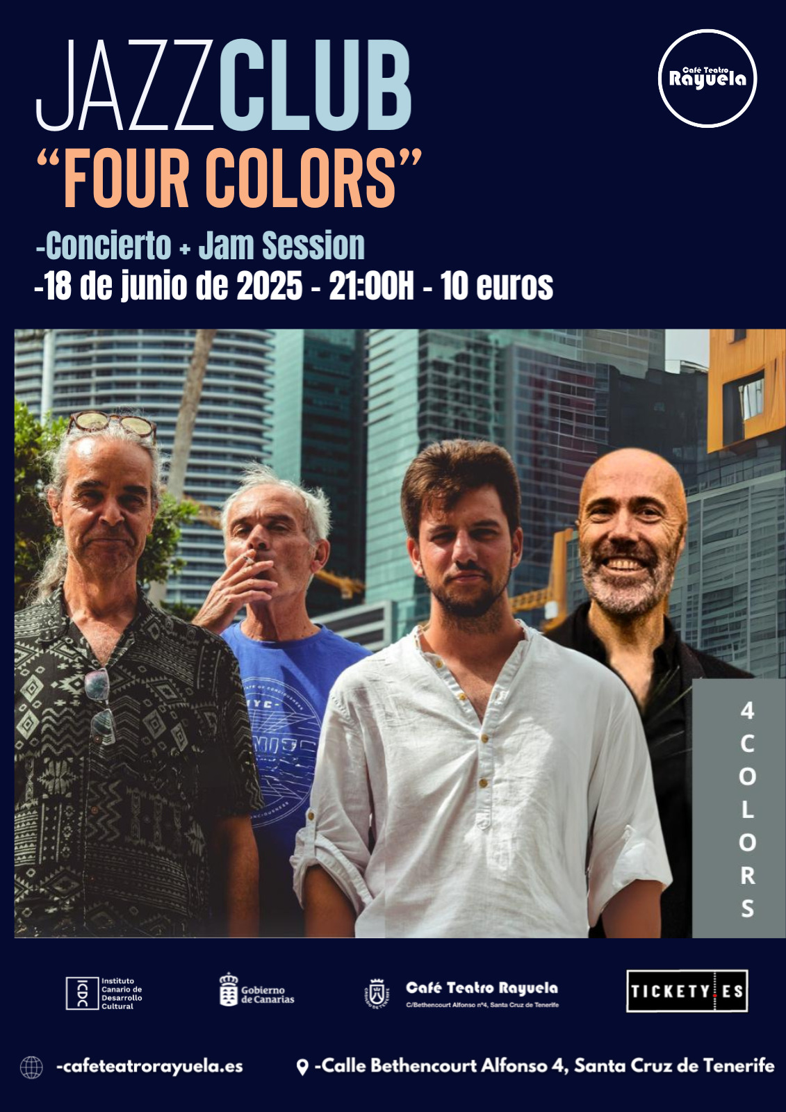 Entradas Four Colors Jam Session en Café Teatro Rayuela