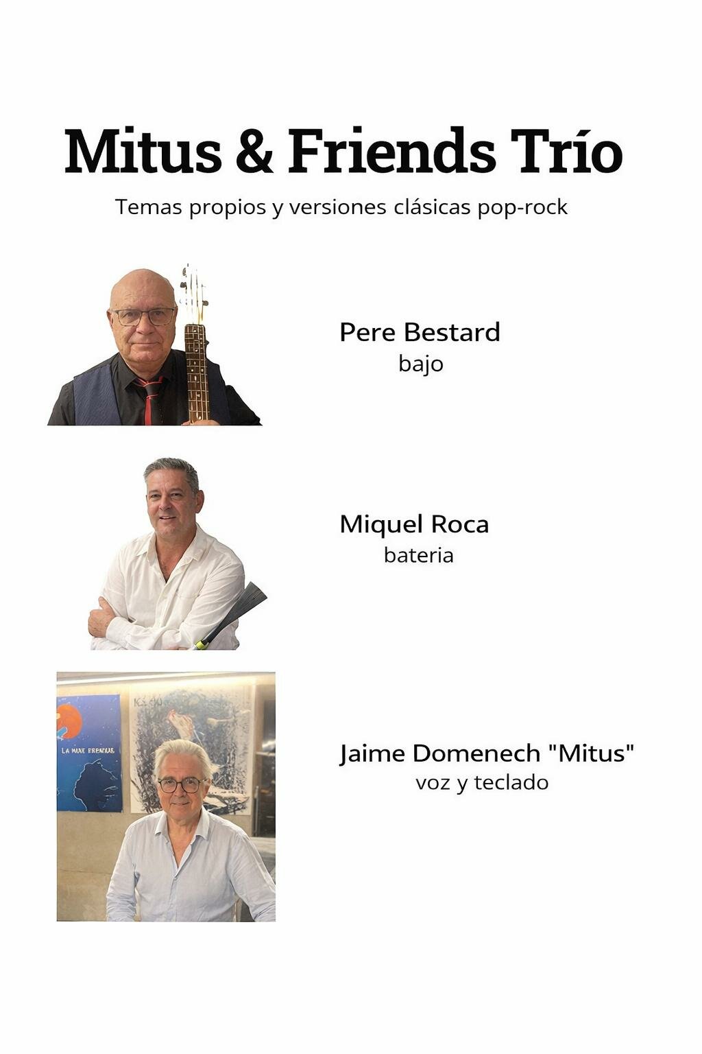 Entradas Mitus & Friends Trio en Sala la Movida el 22 de Enero