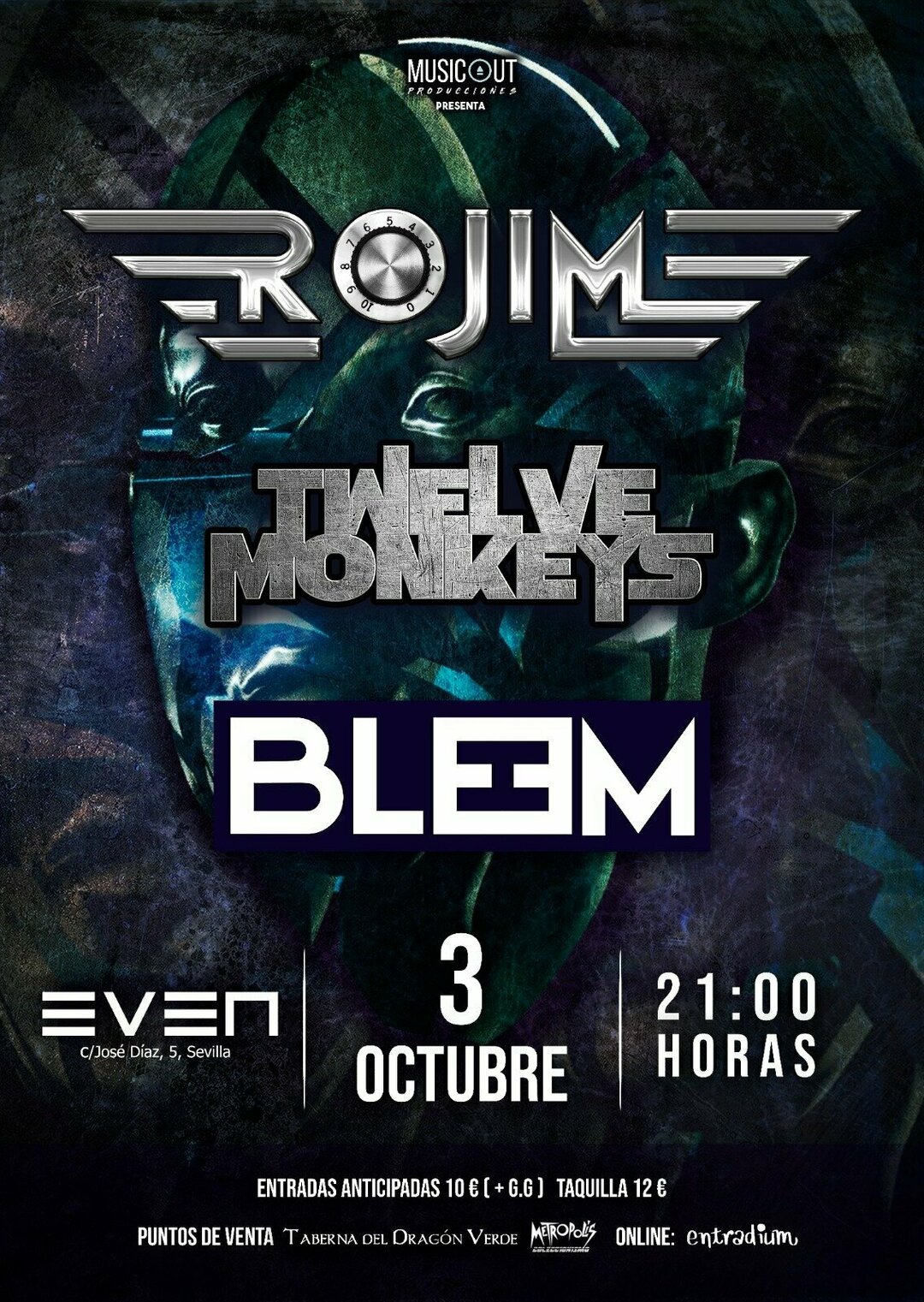 Rojim - Twelve Monkeys - Bleem 2025 | Taquilla.com
